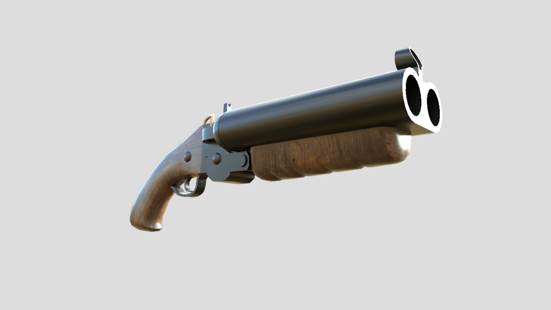 Thumper-Gun II 3D Low Poly-Game Ready Gun Model-014 3D model - TurboSquid 2108807