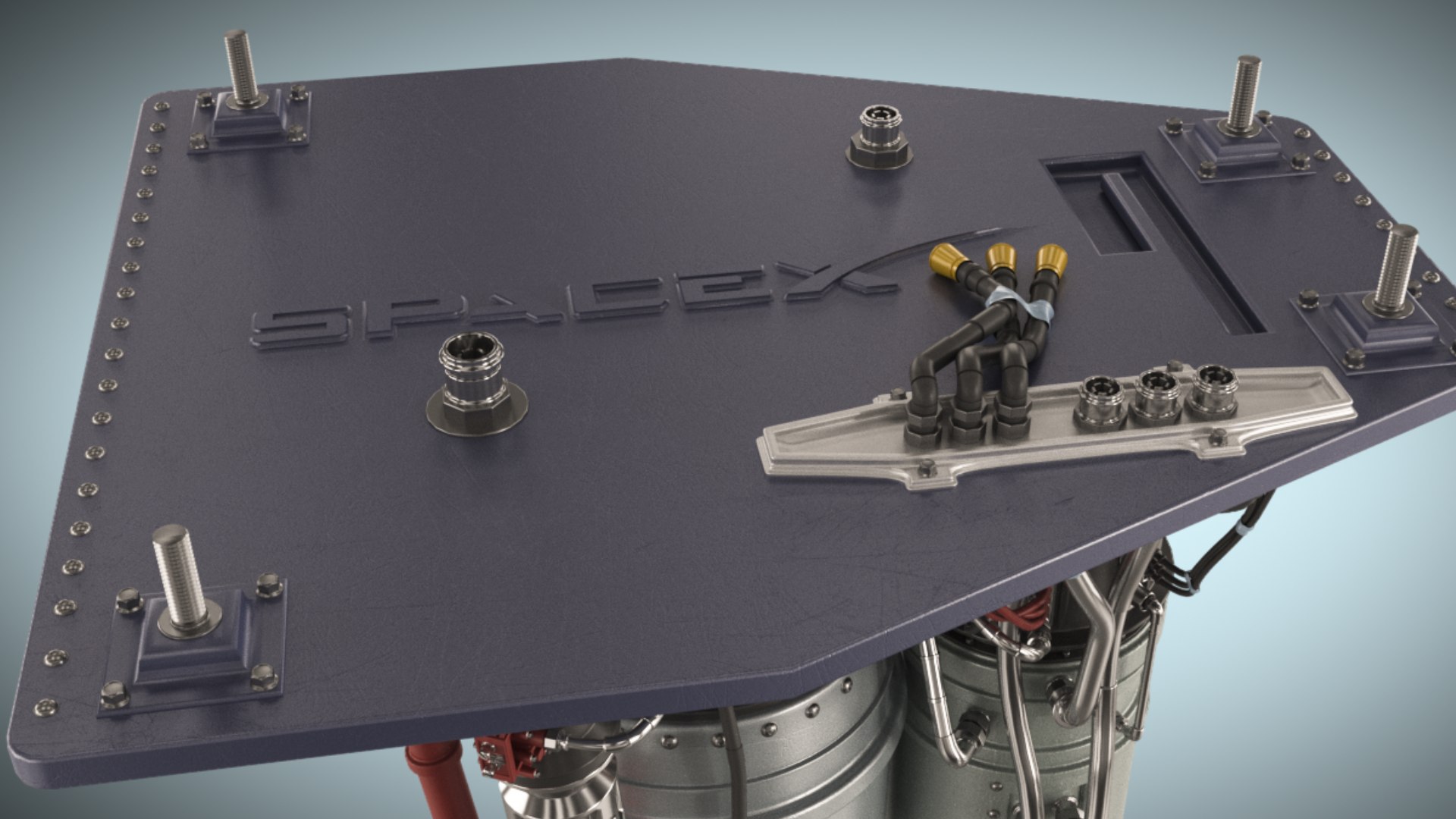 SpaceX Rocket Engine Model - TurboSquid 2361029