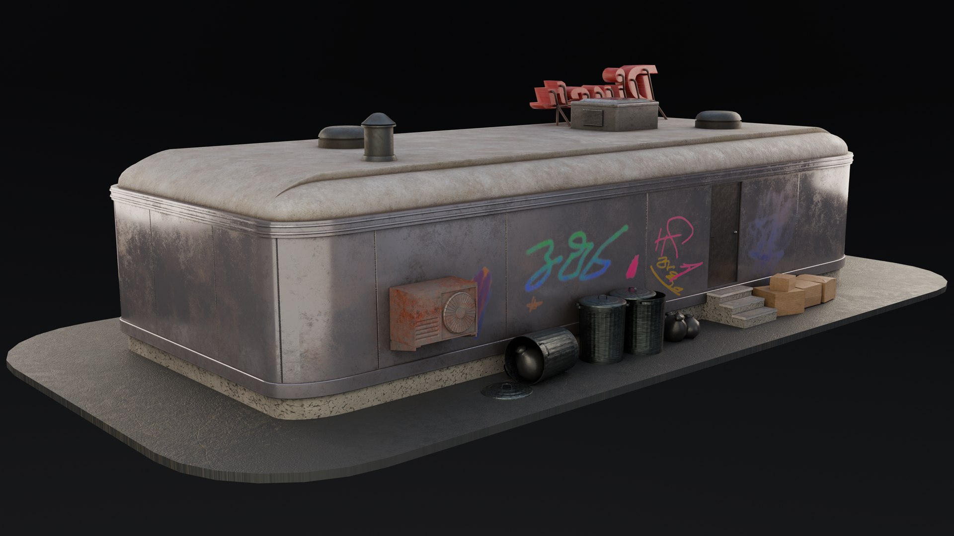 Diner 3D Model - TurboSquid 2387584