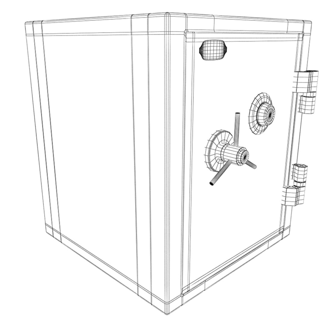 3d model safe box 1