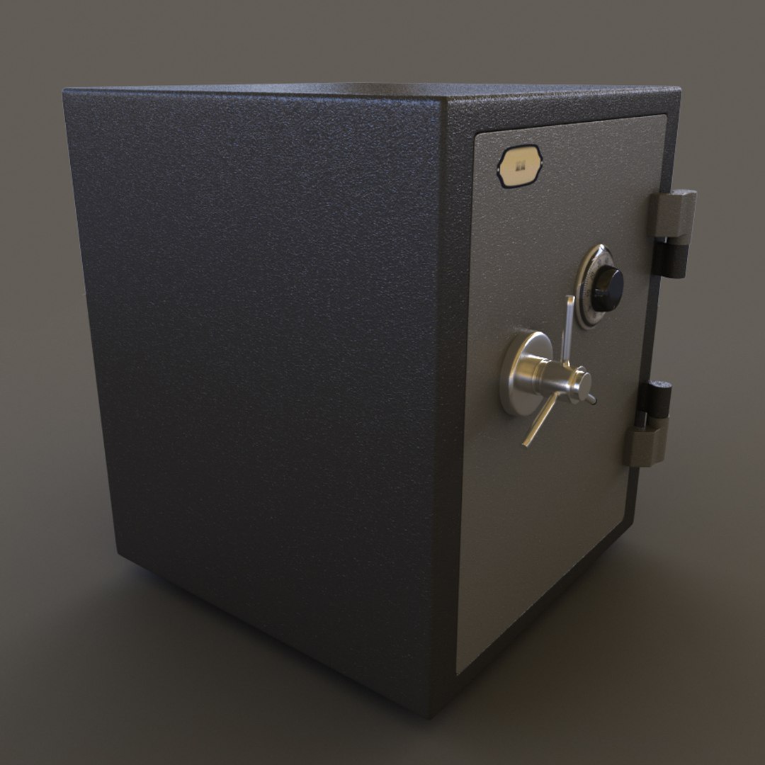 3d model safe box 1