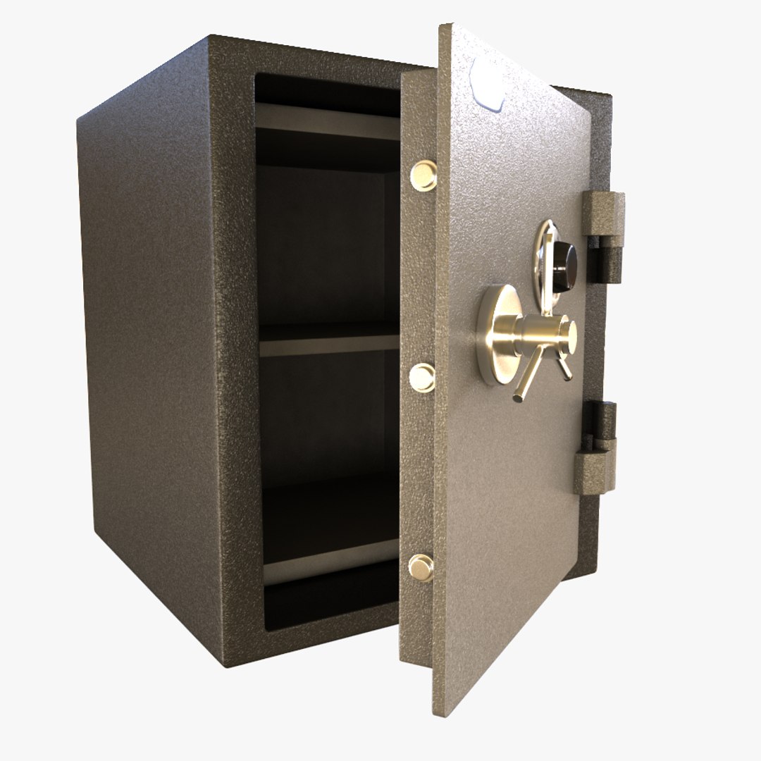3d model safe box 1