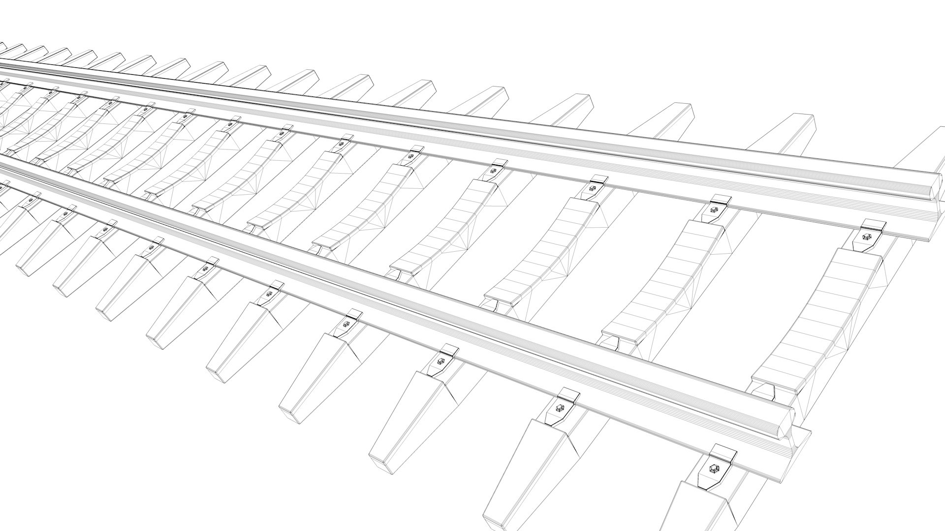 3D Model Railway Tracks Collection - TurboSquid 1811281