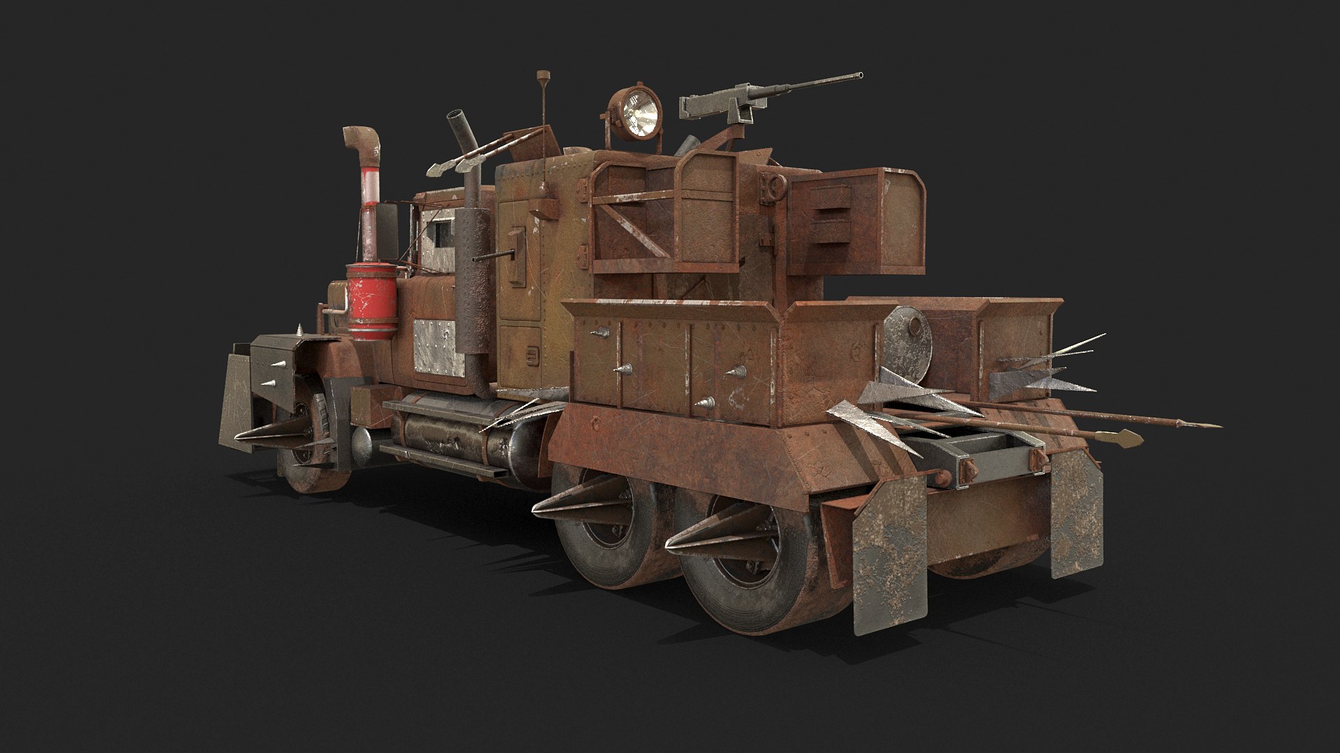Post Apocalypse Truck Model - TurboSquid 2029545