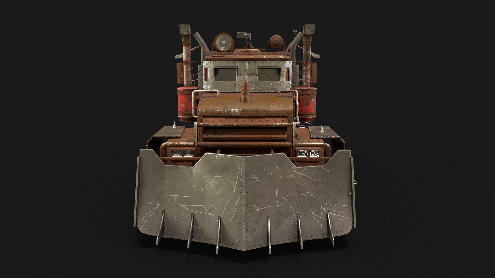 Post Apocalypse Truck Model - TurboSquid 2029545