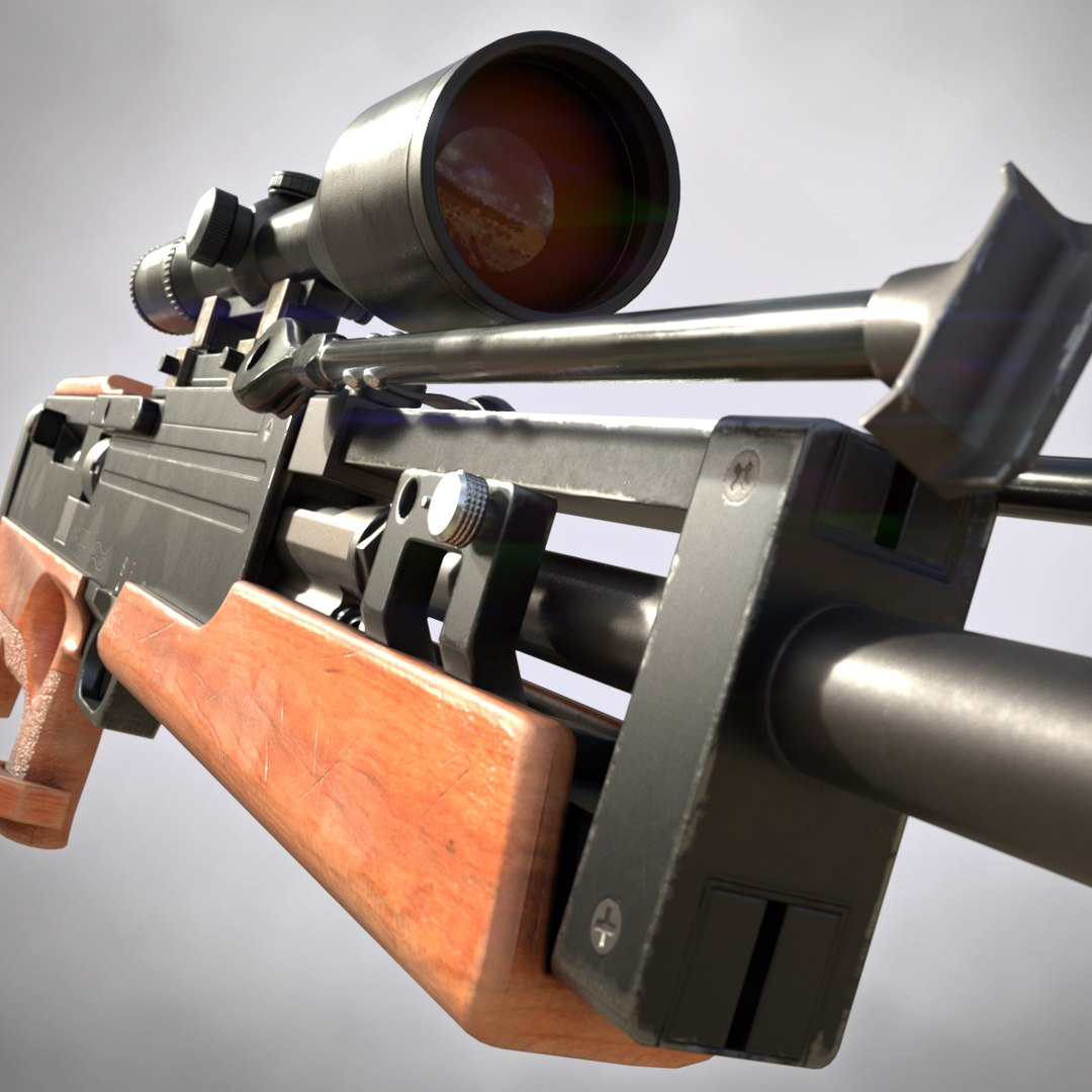 3D model ready sniper rifle walther wa - TurboSquid 1189756