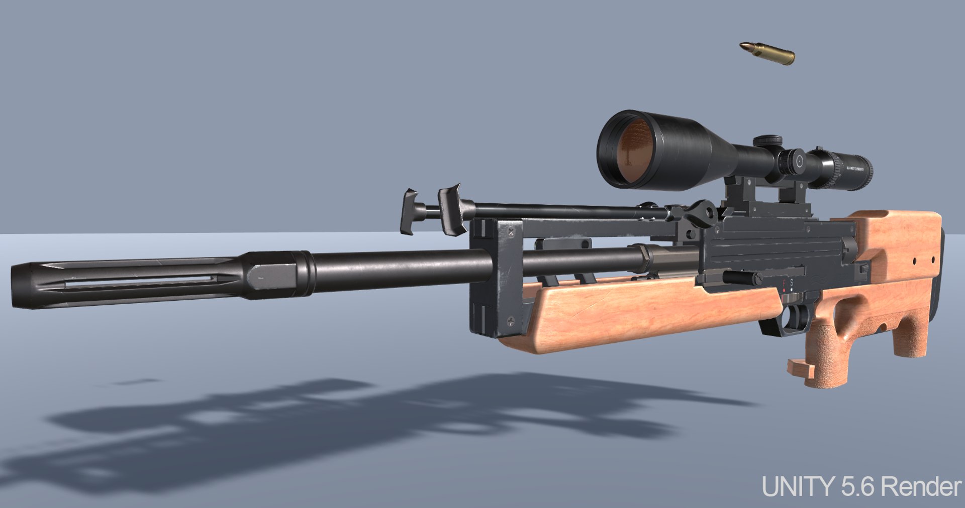 3D model ready sniper rifle walther wa - TurboSquid 1189756