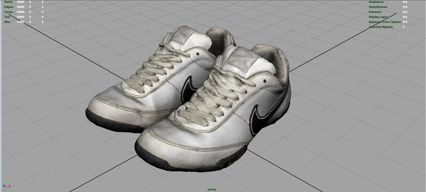 realistic sneakers 3d model