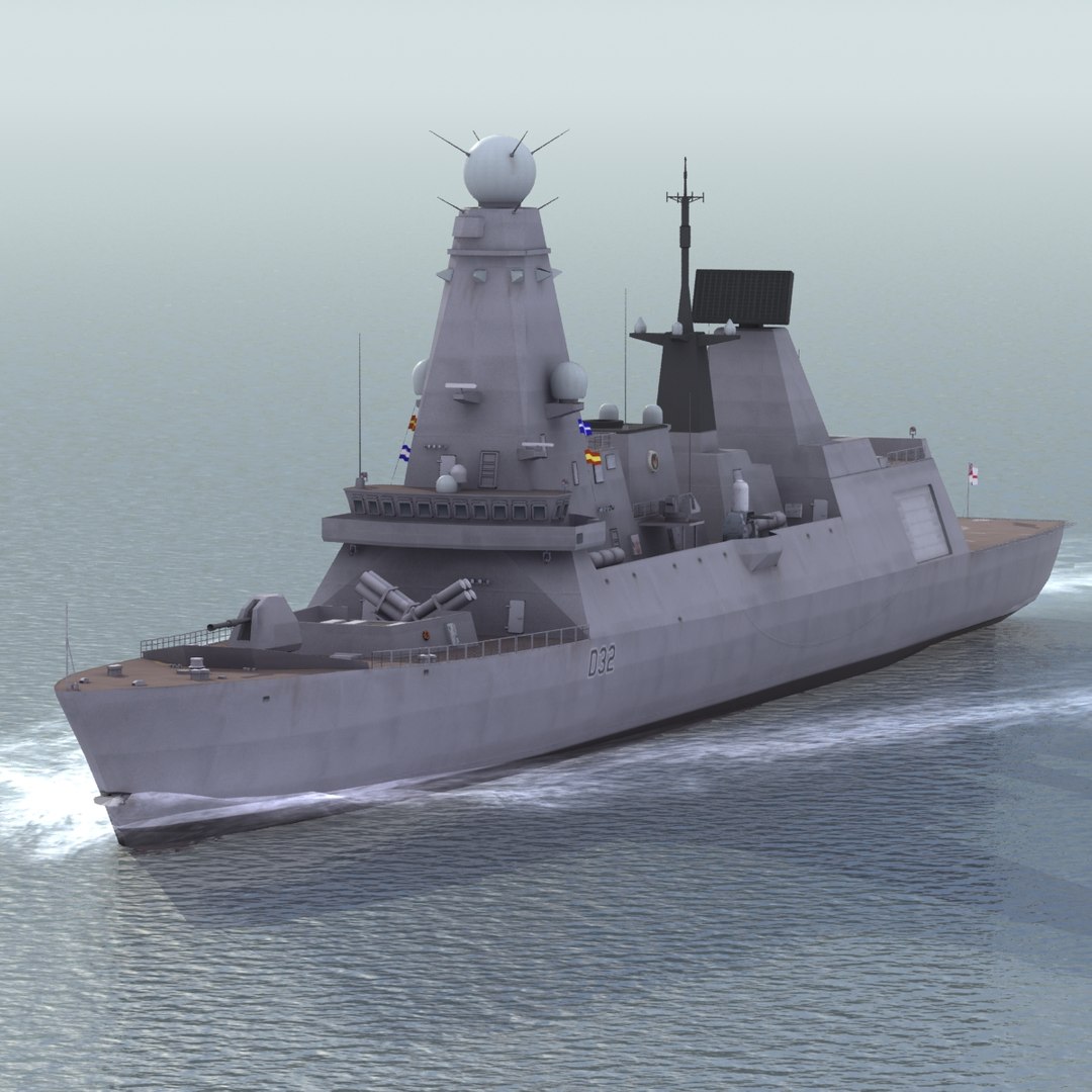 3dsmax Type 45 Daring Class Destroyer