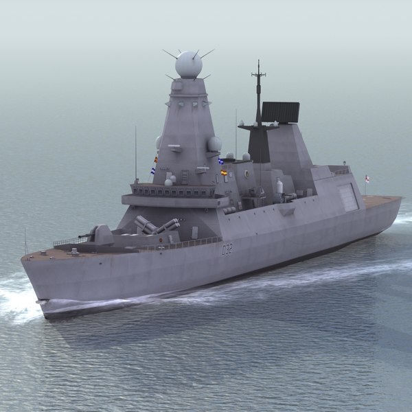 3dsmax type 45 daring class destroyer