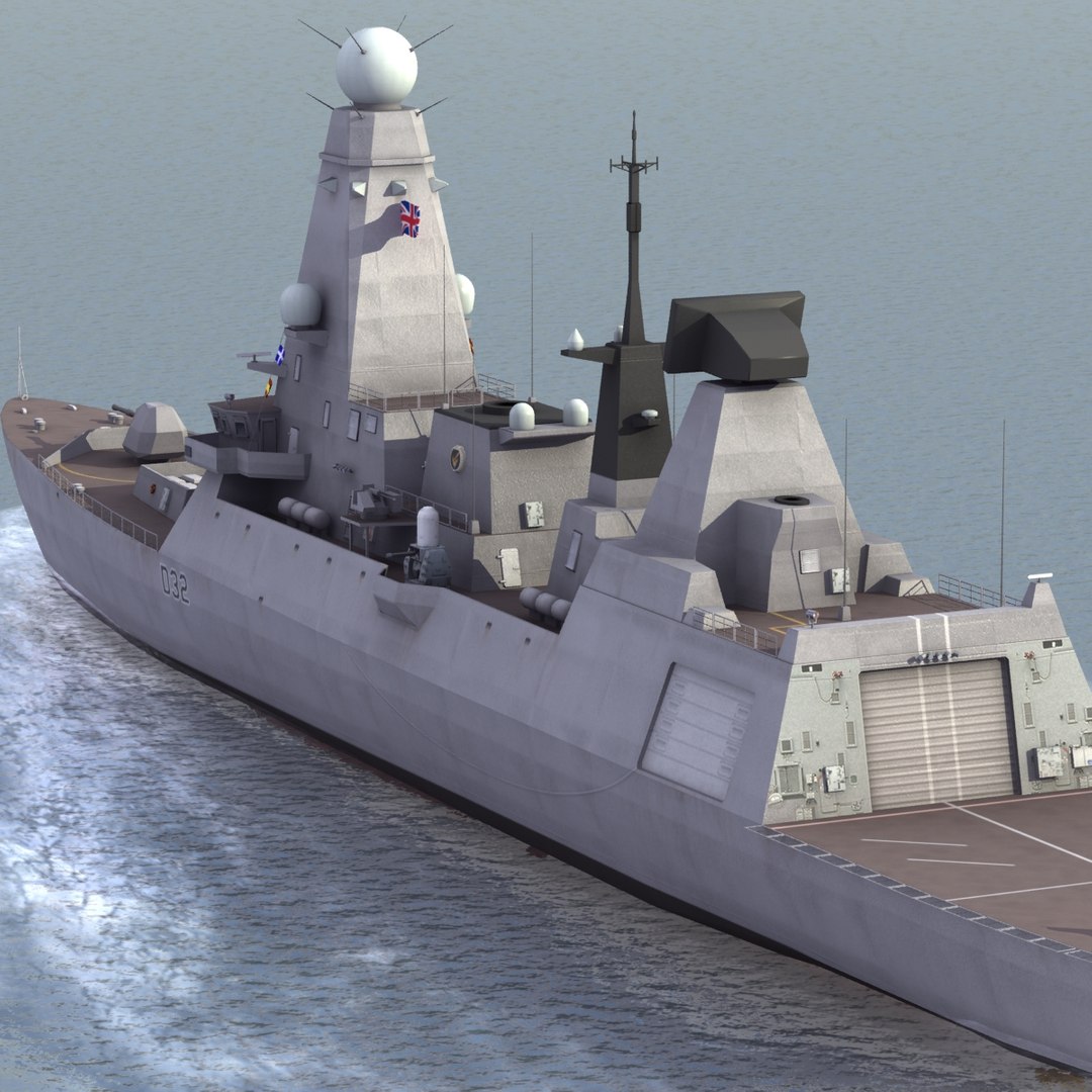 3dsmax Type 45 Daring Class Destroyer