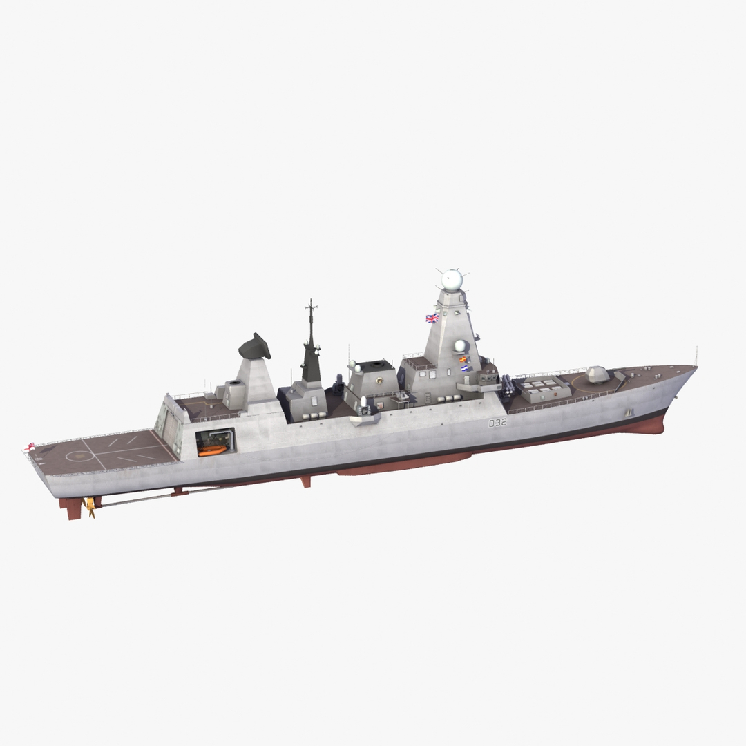 3dsmax type 45 daring class destroyer