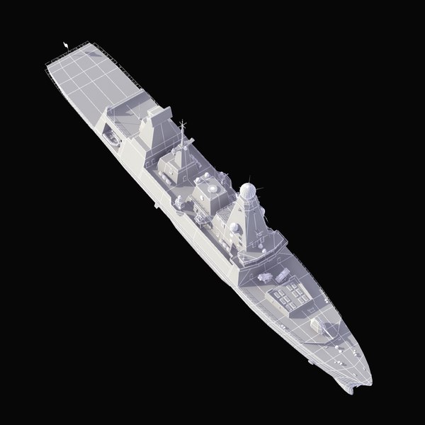 3dsmax type 45 daring class destroyer