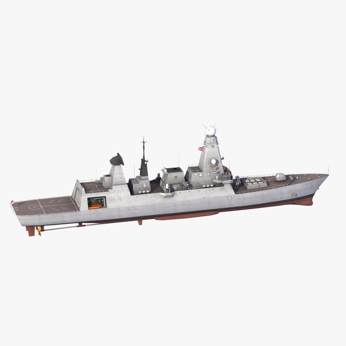 3dsmax type 45 daring class destroyer