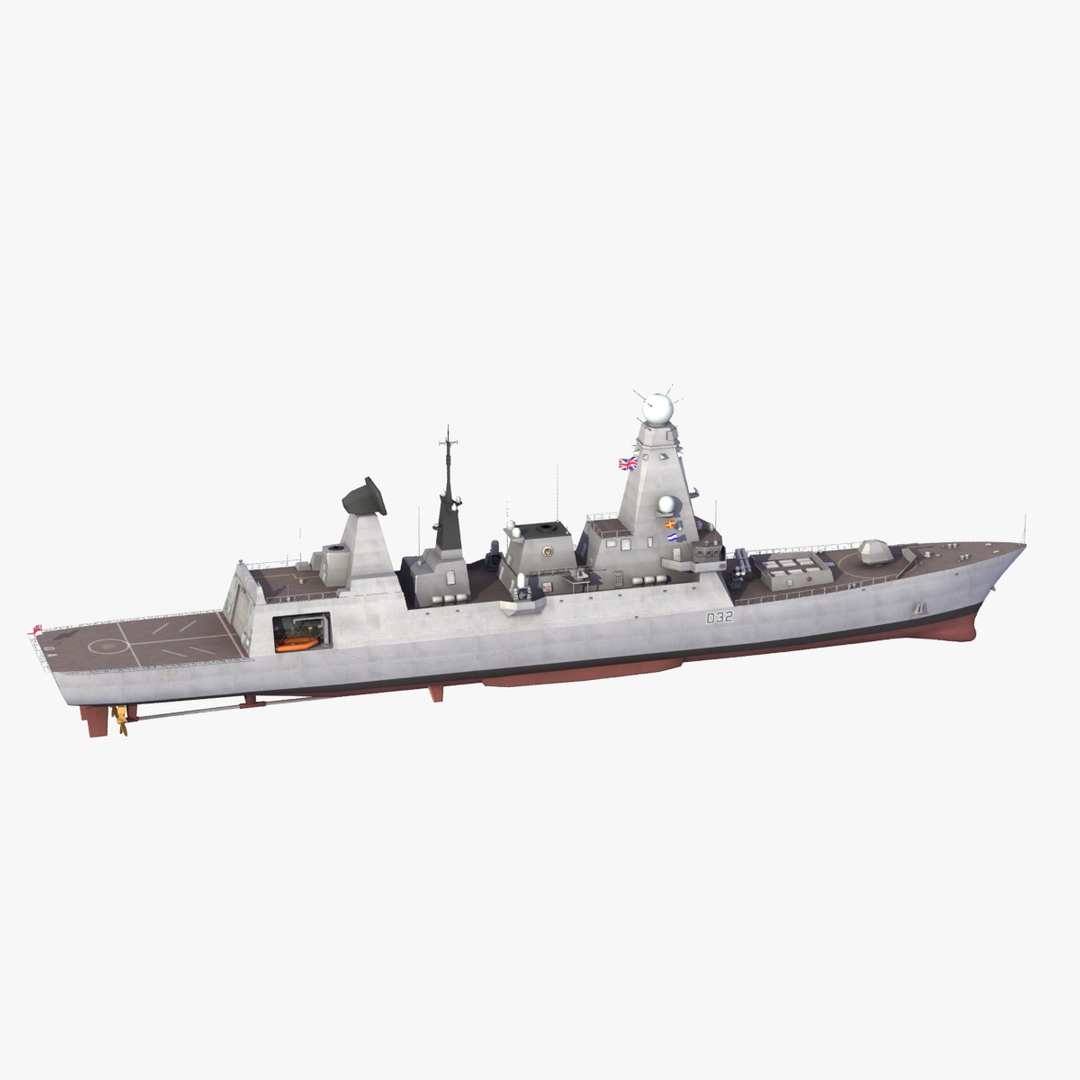 3dsmax type 45 daring class destroyer