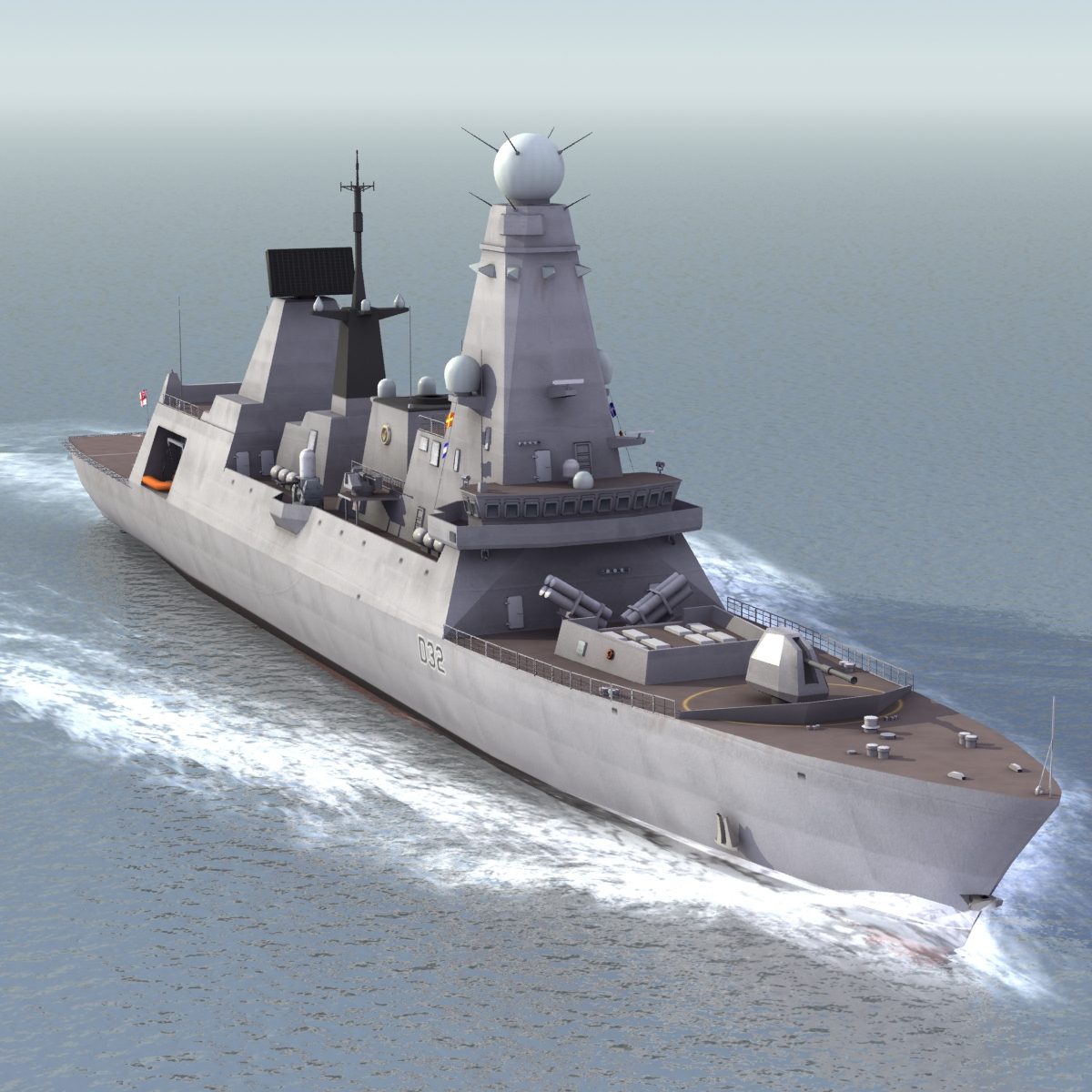3dsmax type 45 daring class destroyer