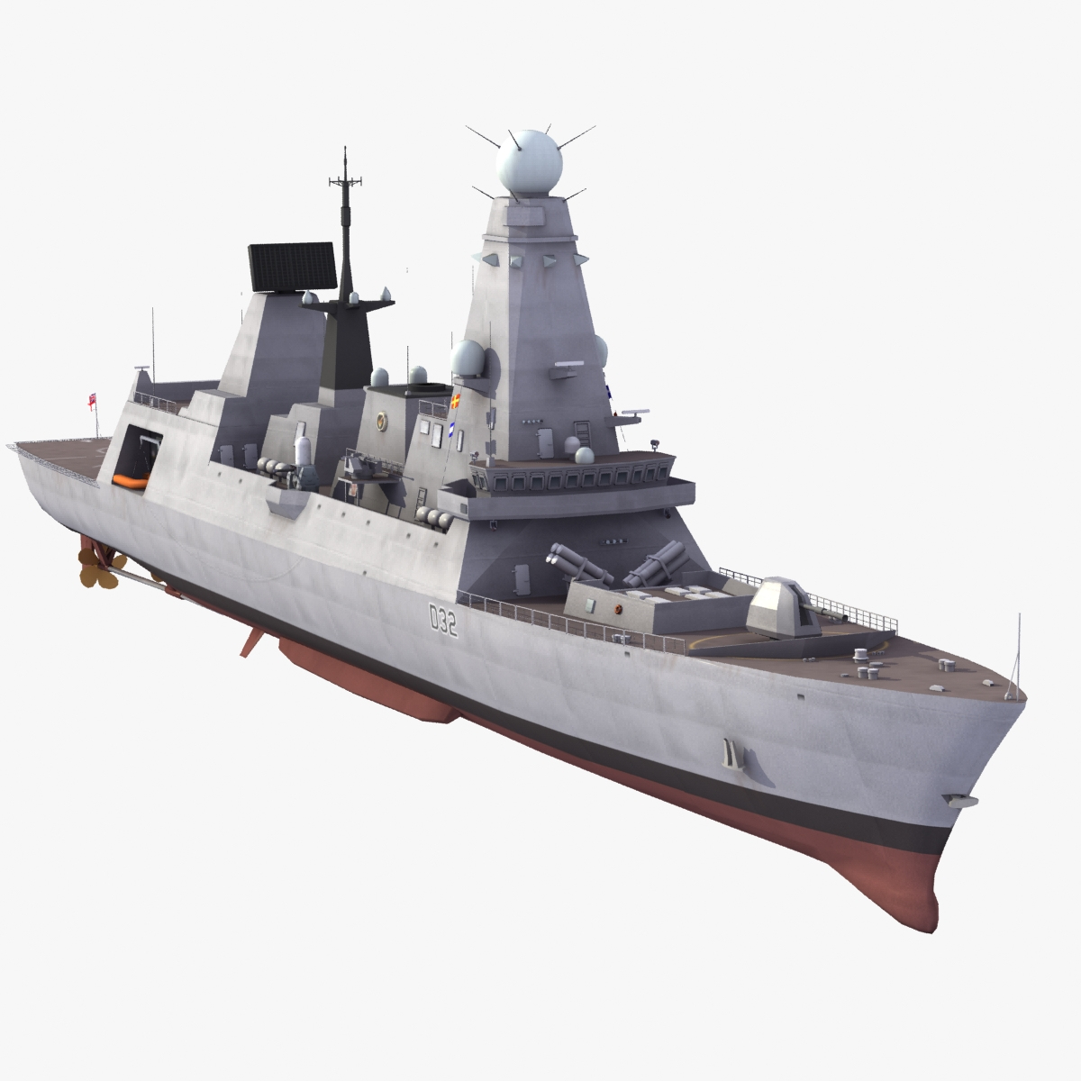 3dsmax type 45 daring class destroyer
