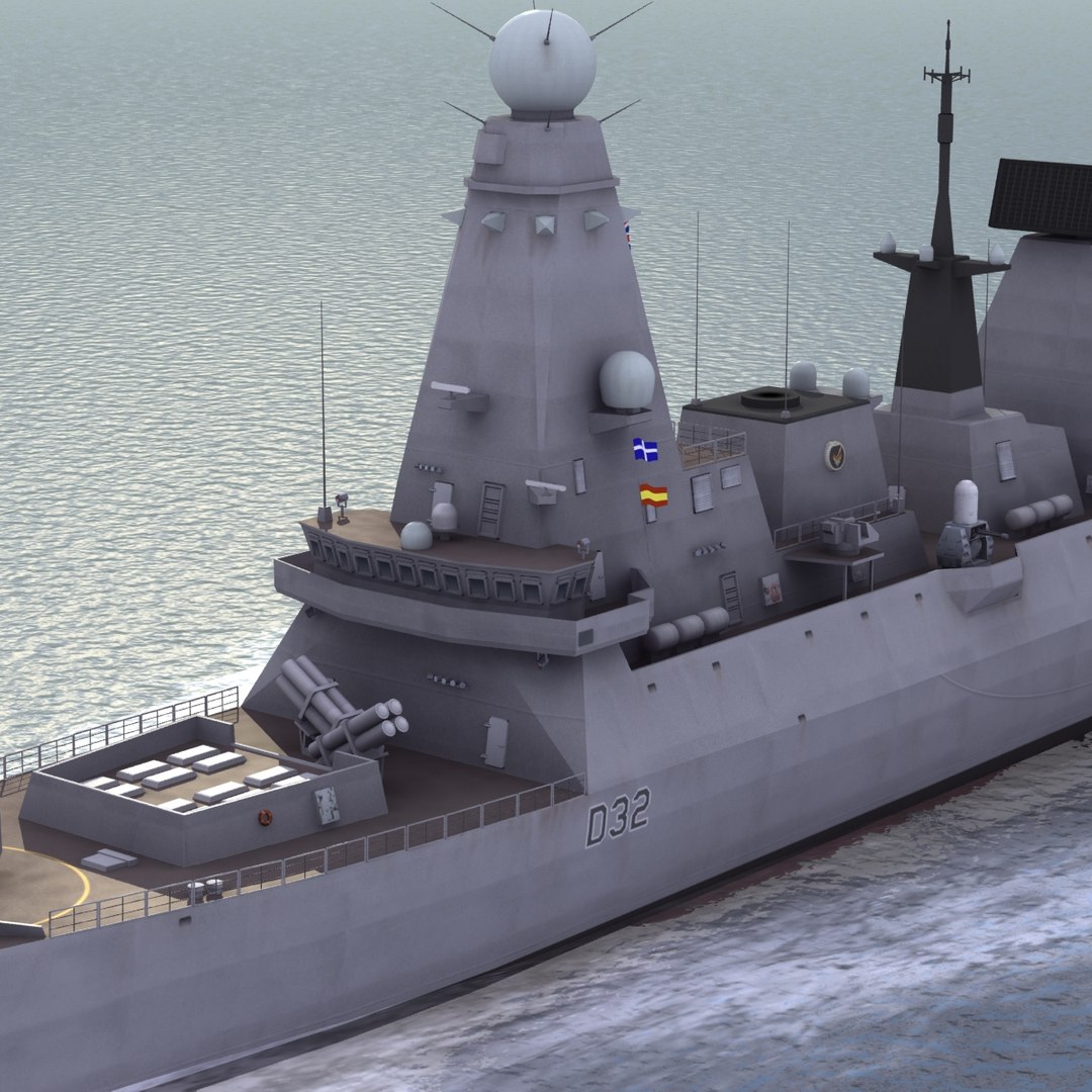 3dsmax Type 45 Daring Class Destroyer