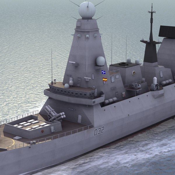 3dsmax type 45 daring class destroyer