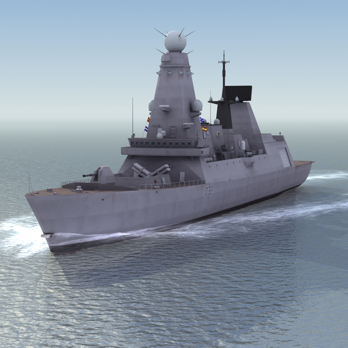 3dsmax type 45 daring class destroyer