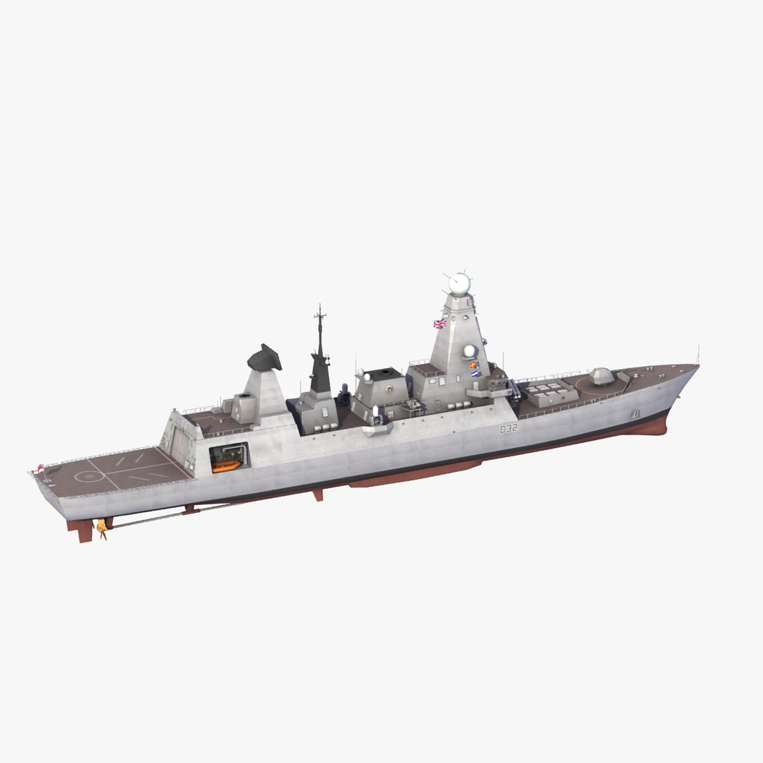 3dsmax type 45 daring class destroyer