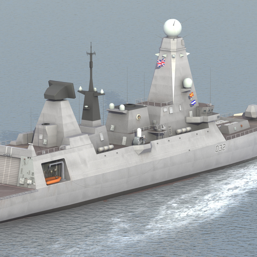 3dsmax type 45 daring class destroyer