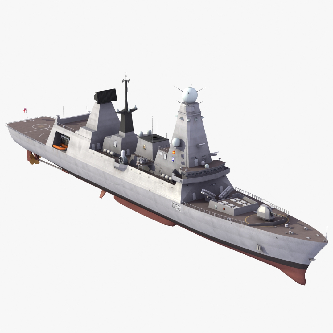 3dsmax type 45 daring class destroyer