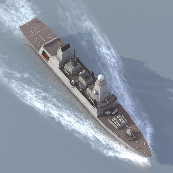 3dsmax type 45 daring class destroyer