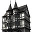 3d medieval townbuilding model