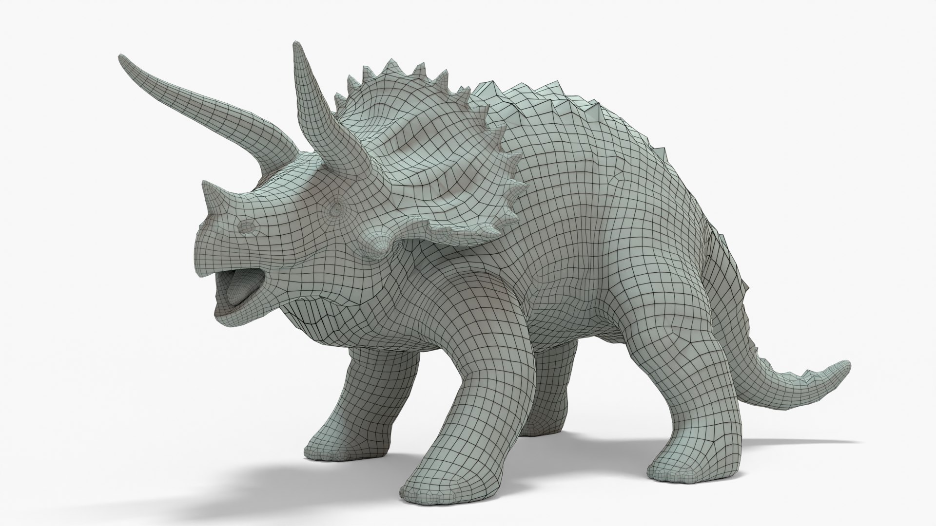 Triceratops Rigged Basemesh3D模型 - TurboSquid 2065141