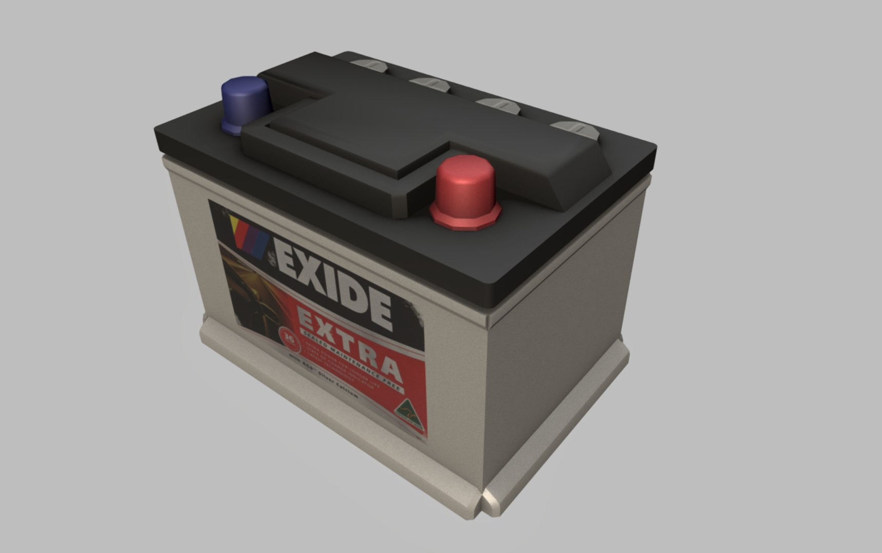 Car Battery 12 V 3d 3ds