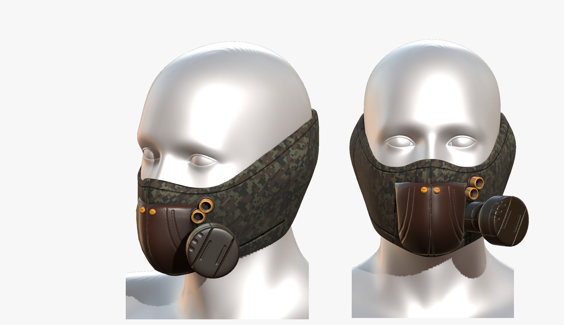 Gas mask 3D model - TurboSquid 1609213