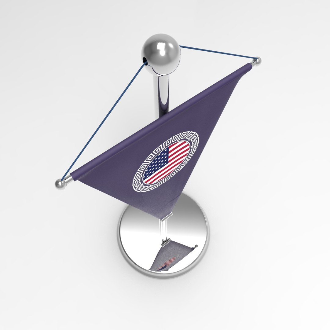3d Model Of Flag Desktop