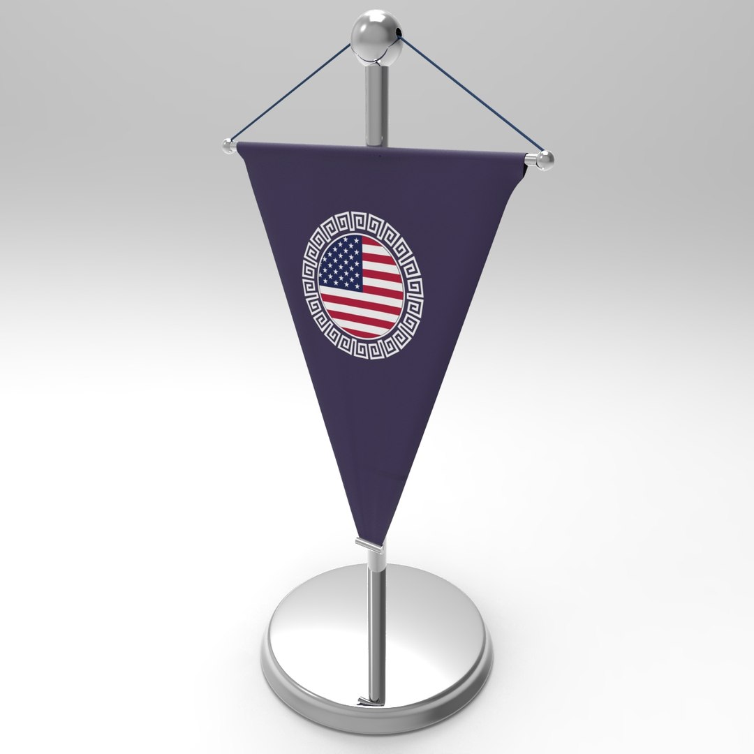 3d Model Of Flag Desktop