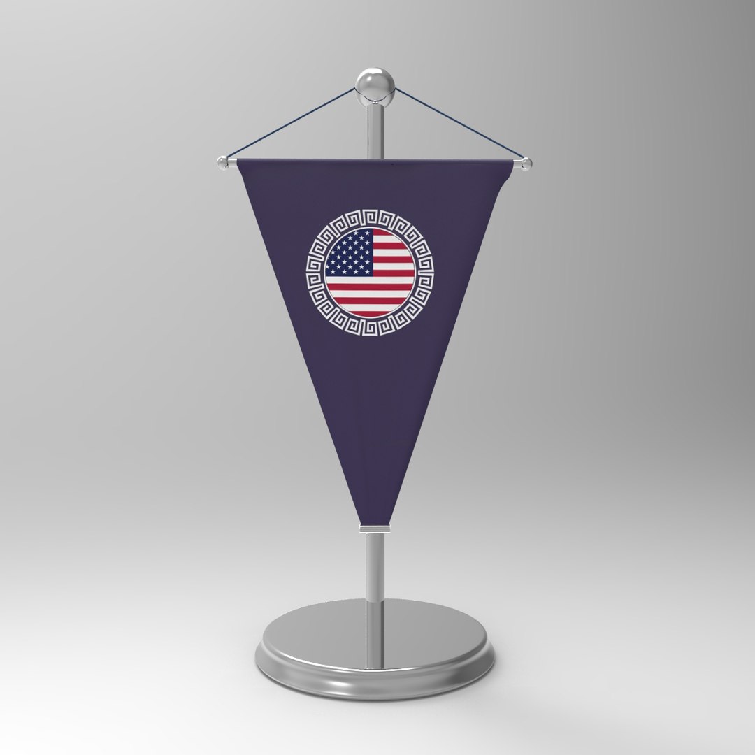 3d Model Of Flag Desktop