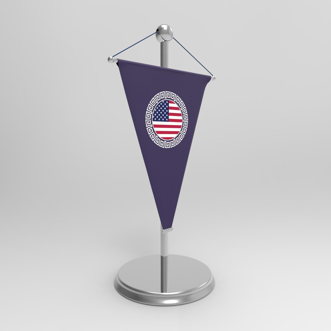 3d Model Of Flag Desktop