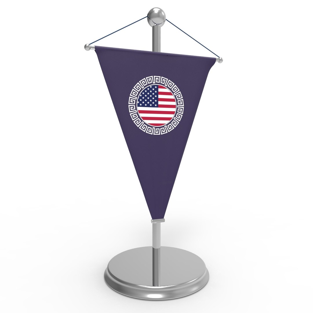 3d Model Of Flag Desktop