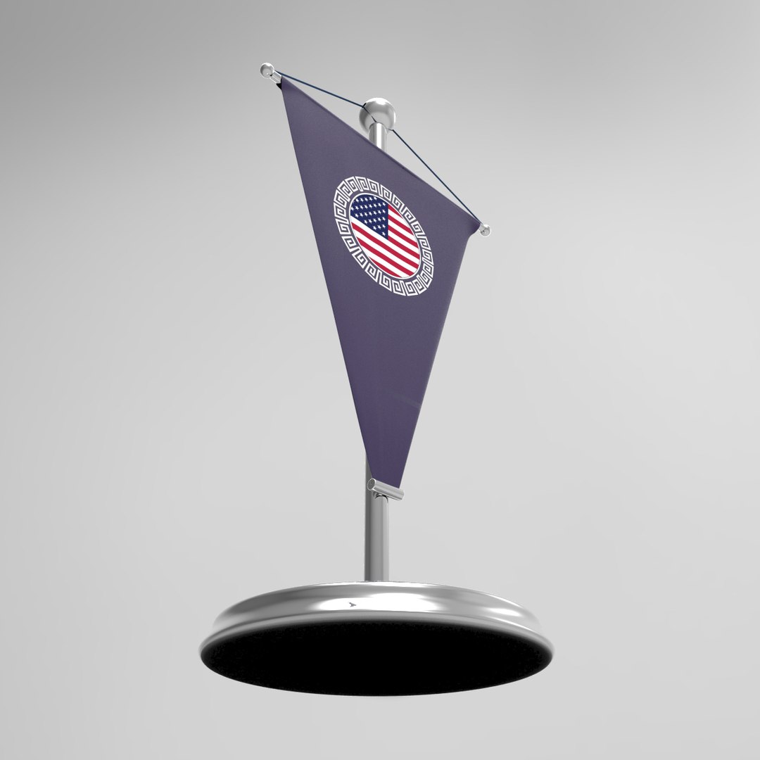 3d Model Of Flag Desktop