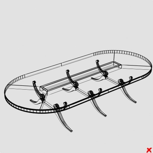 3d model table conference