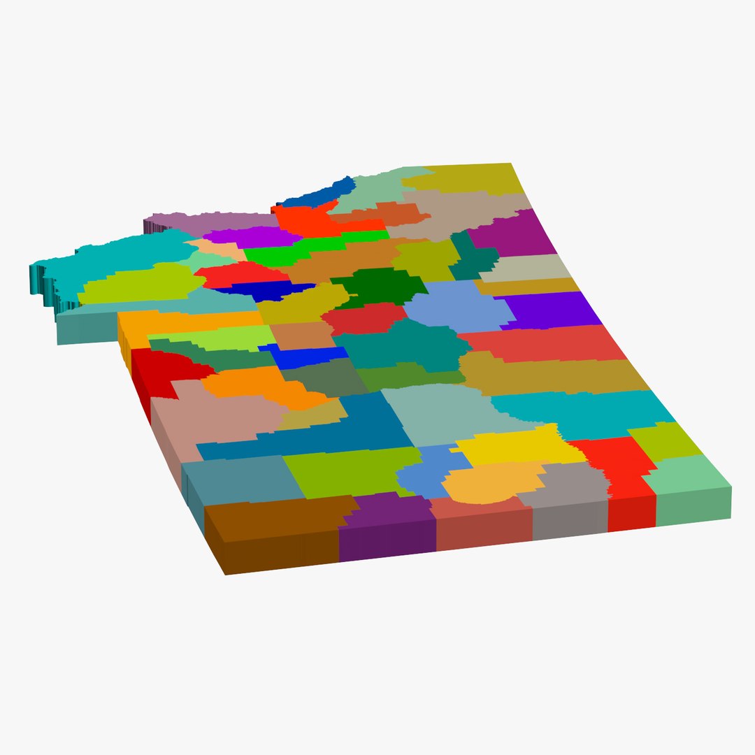 3d counties montana model