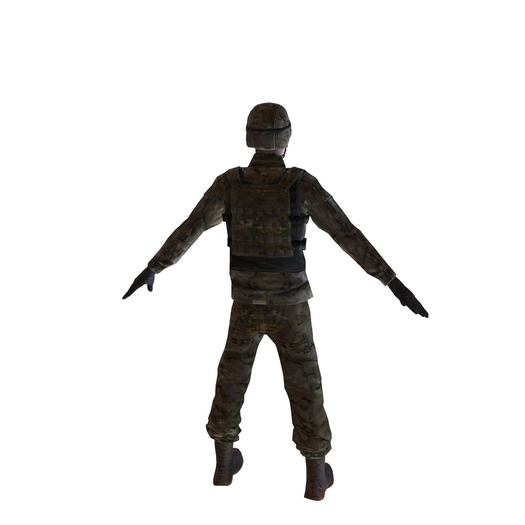 3D Modern British Soldier Model - TurboSquid 1298424