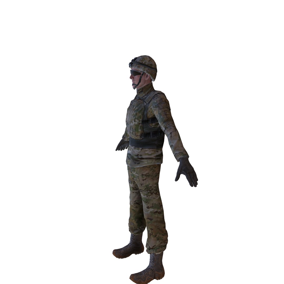3D Modern British Soldier Model - TurboSquid 1298424