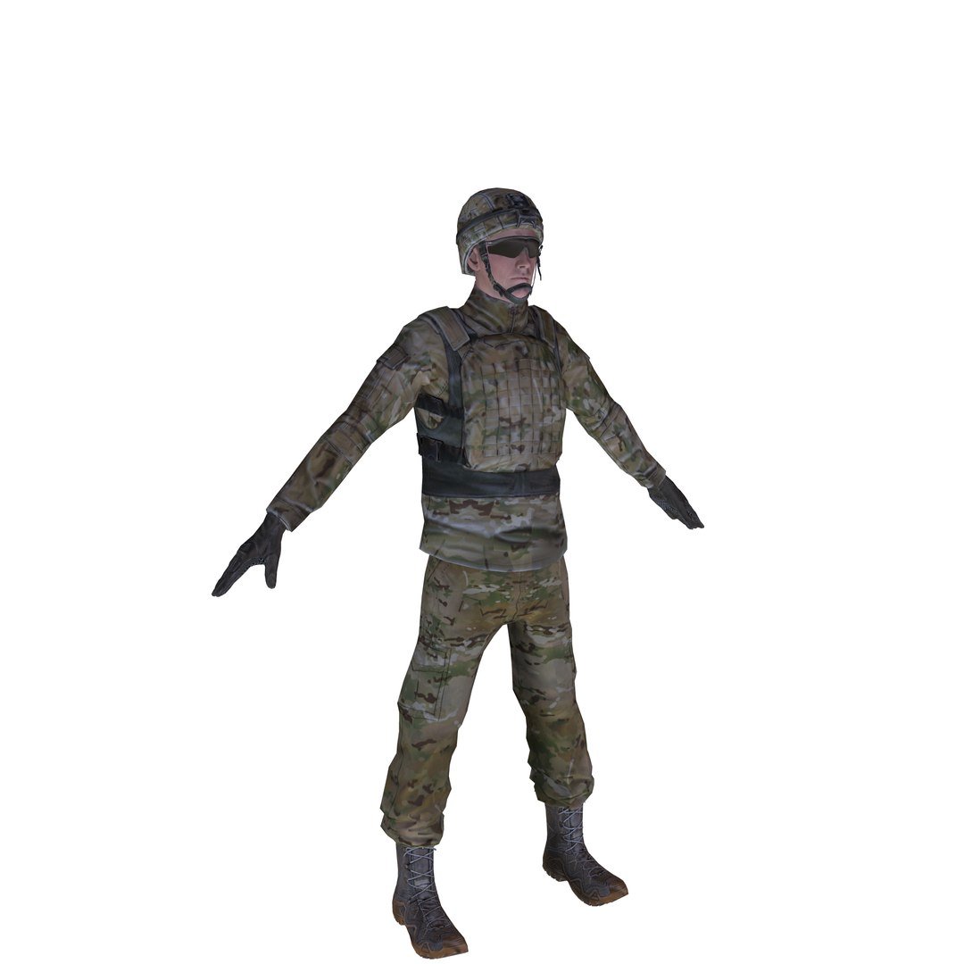 3D Modern British Soldier Model - TurboSquid 1298424