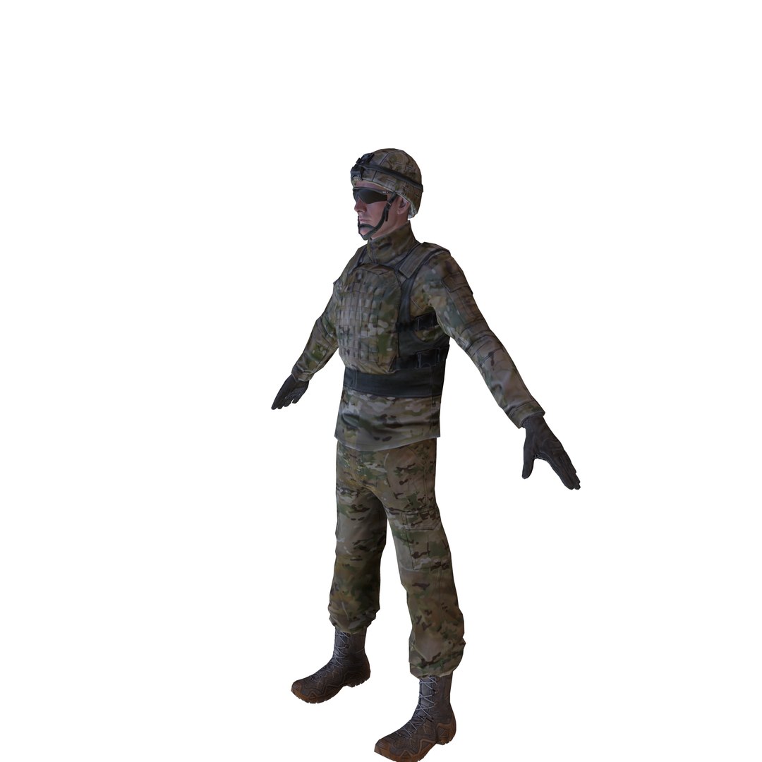 3D Modern British Soldier Model - TurboSquid 1298424