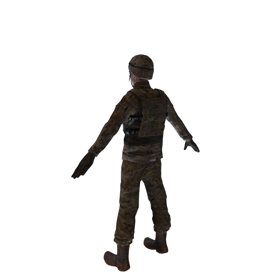 3D Modern British Soldier Model - TurboSquid 1298424