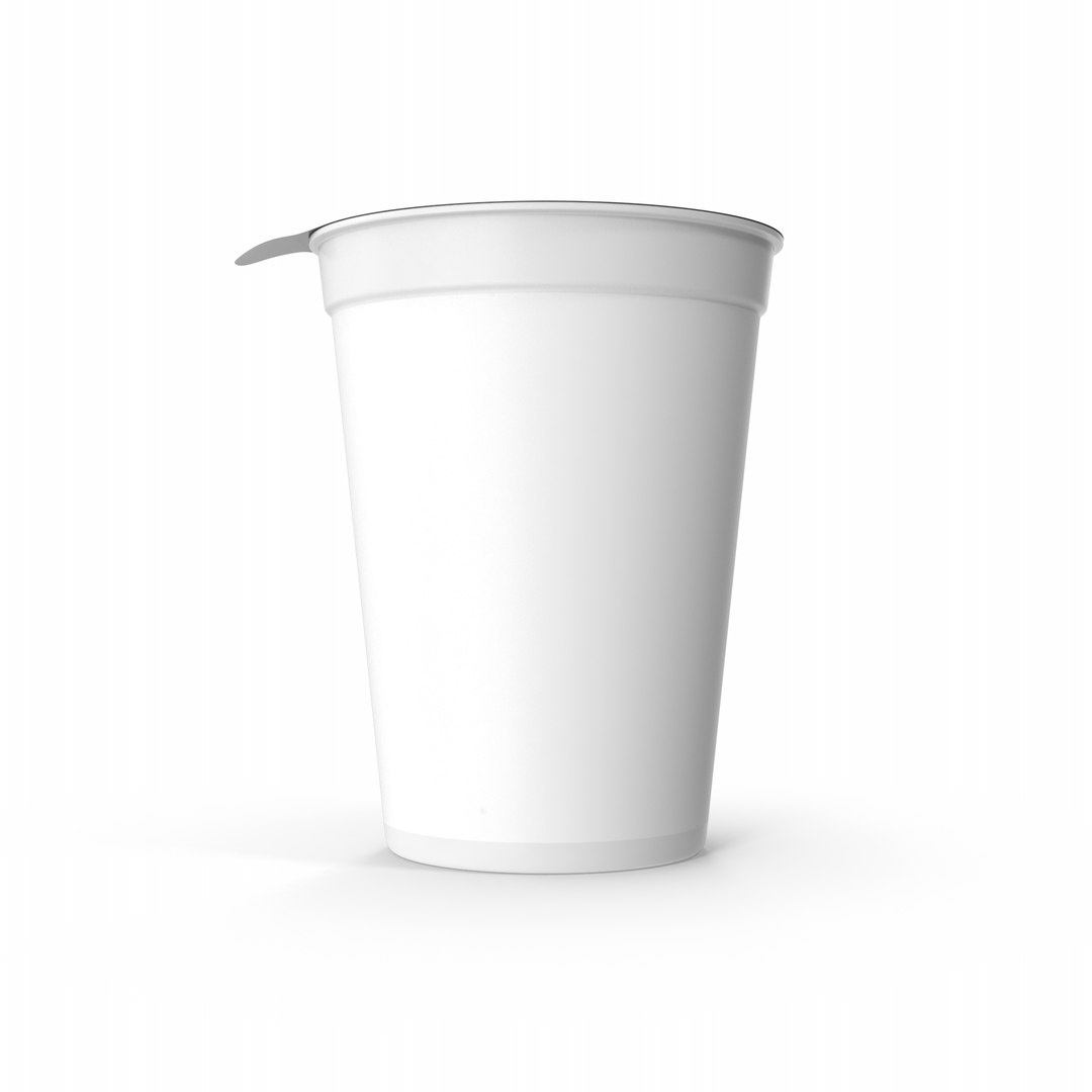 Yogurt Plastic Cup Model - TurboSquid 2122999