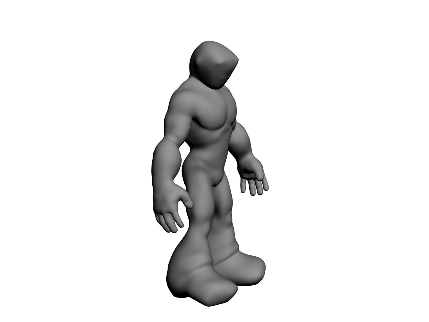 3d Model Non Face Character