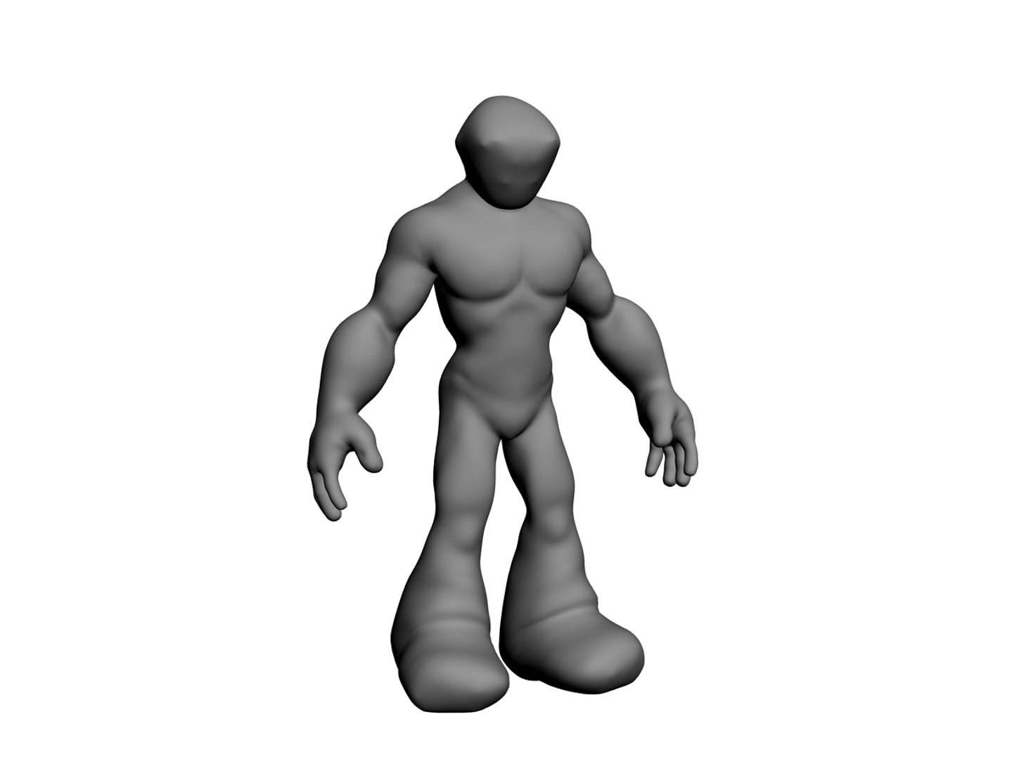 3d Model Non Face Character