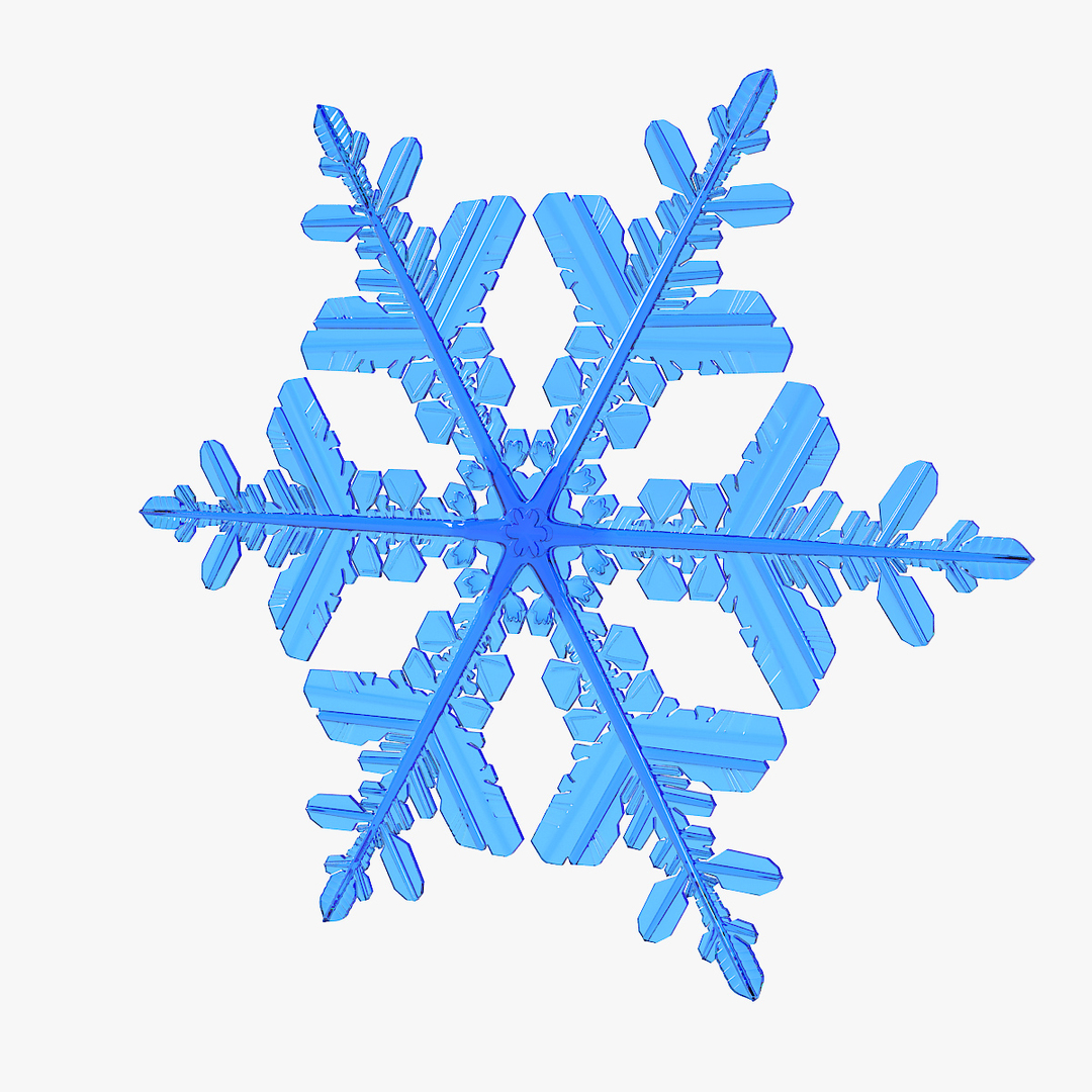 Realistic snowflakes set 3D - TurboSquid 1370280