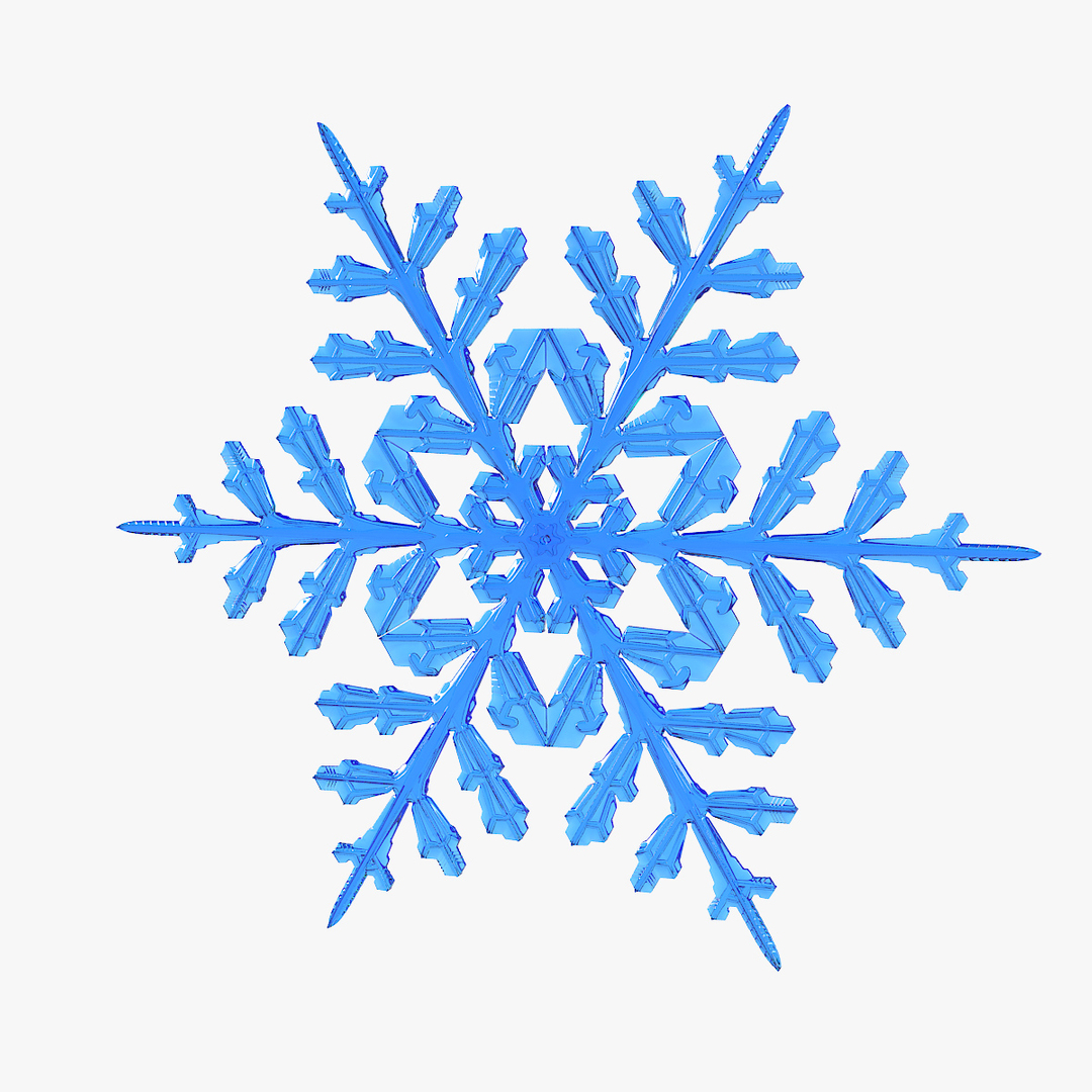 Realistic snowflakes set 3D - TurboSquid 1370280